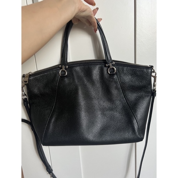 ***Authentic*** COACH 79997 PRAIRIE SATCHEL IN PEBBLE LEATHER สีดำ ...