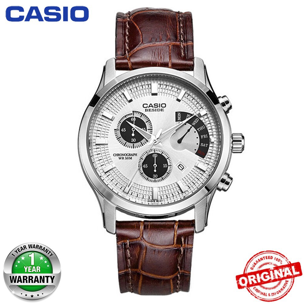 【Ready Stock】Casio BESIDE BEM-501L-7A Mens Watch Men Business Wa ...