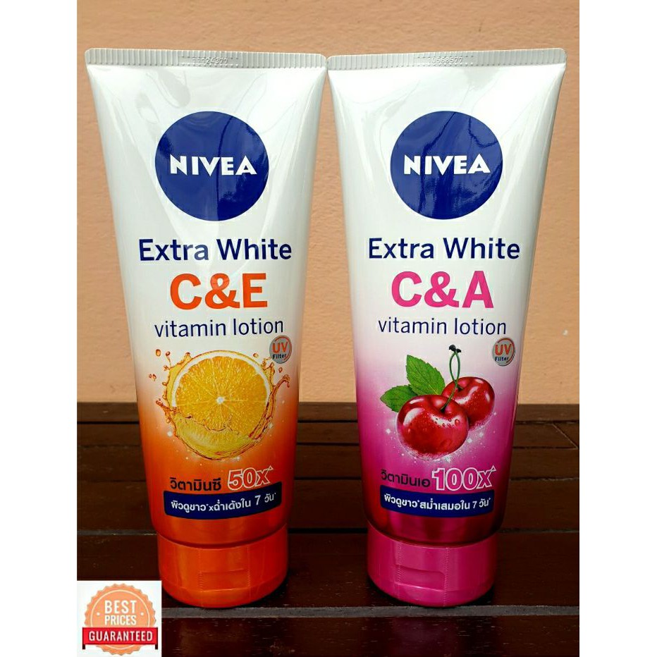 NIVEA Extra White vitamin lotion วิตามิน โลชั่น CE และ CA 320 มล. ...
