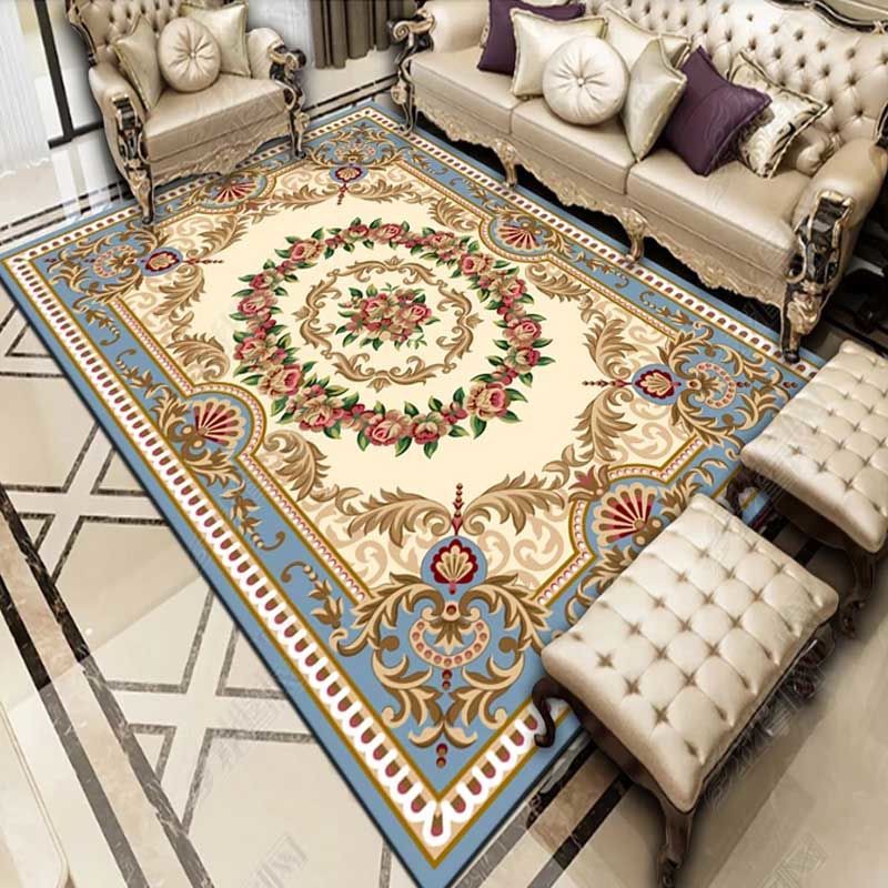5 styles Retro carpet European style carpet crystal velvet material ...