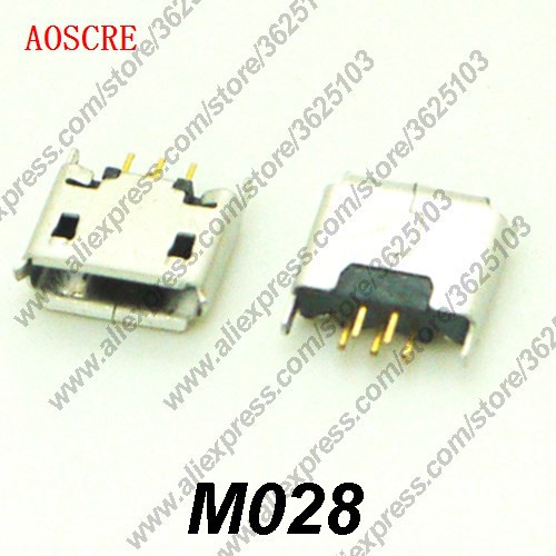 M028 Micro Usb Connector Ab Type อะแดปเตอร์ซ็อกเก็ตเชื่อมต่อสายชาร์จ ...
