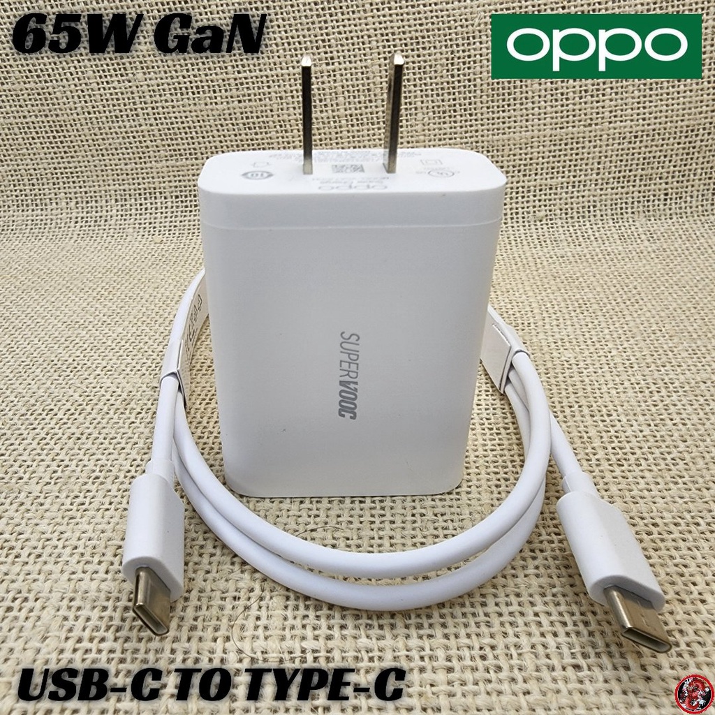 ที่ชาร์จ OPPO 65W GaN Type-C Super VOOC Fast Charge ออปโป้ Find X3 Pro สเปคตรงรุ่น หัวชาร์จ สาย ...