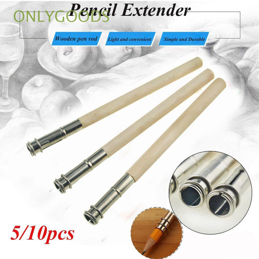 5/10PCS Student Adjustable Metal Art Write Tool Sketch Writing Wooden ...