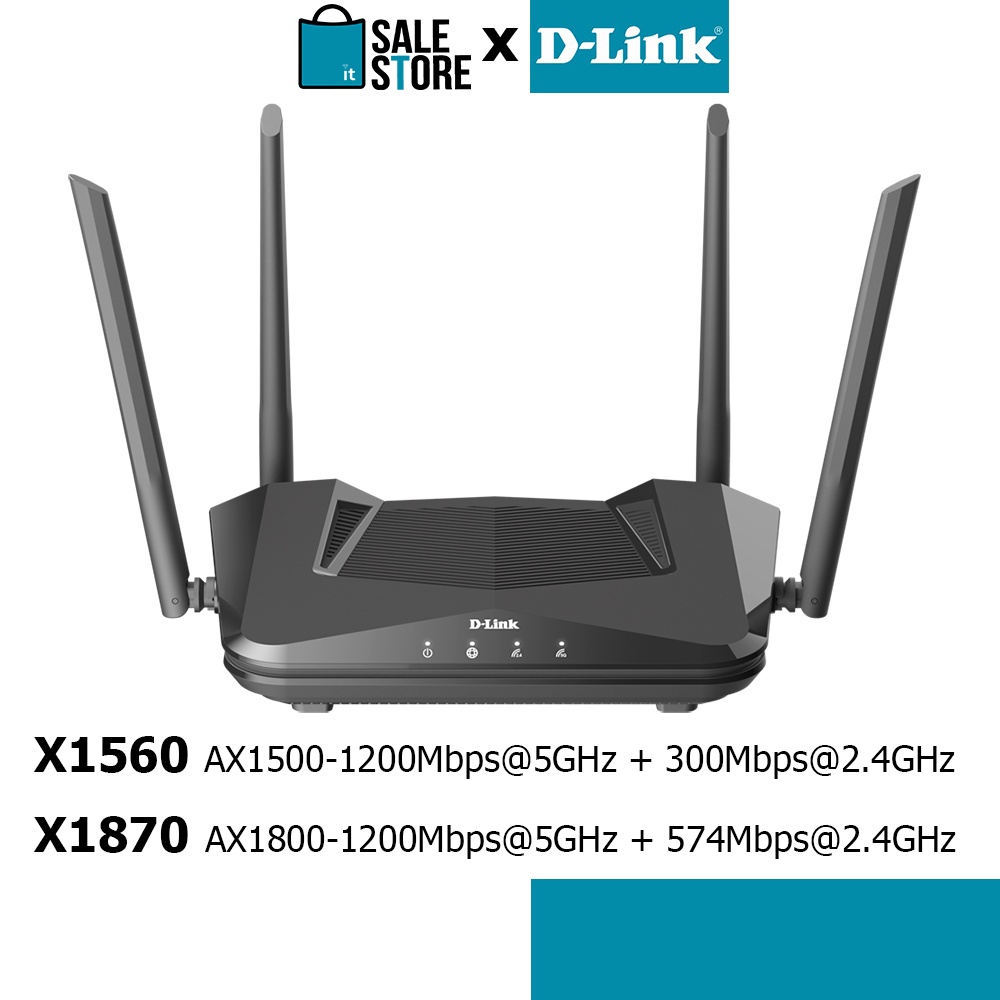 (ประกัน LT) D-Link EXO DIR-X1560 AX1500 / X1870 AX1800 Wifi 6 Smart ...
