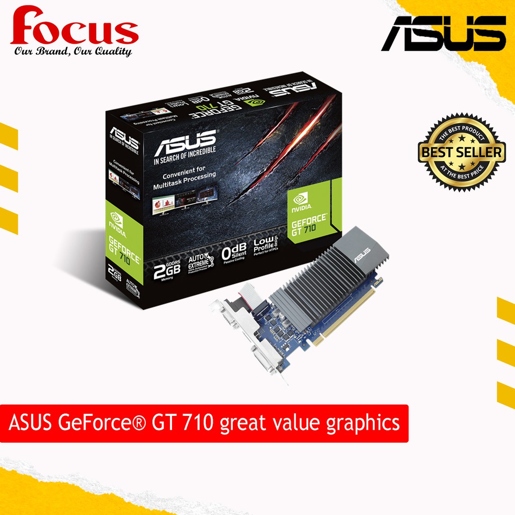 การ์ดจอ Asus GeForce® GT710 2GB GDDR5 Low Profile Graphics Card ...