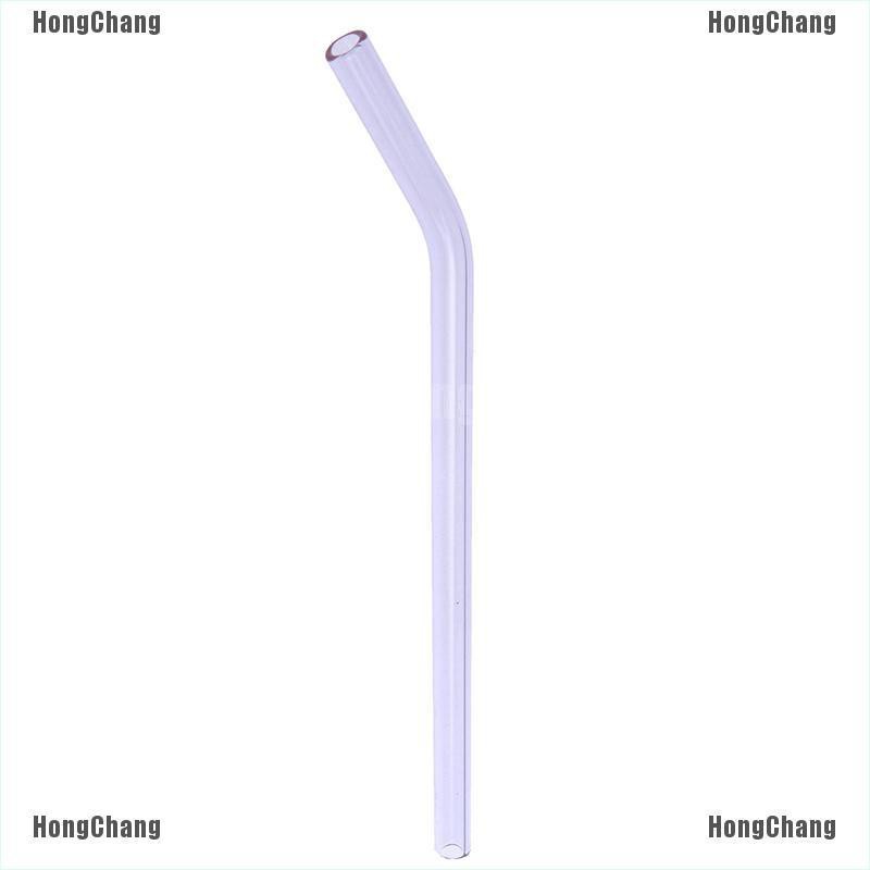 LHGC 1PC Reusable Glass Drinking Straws Bent Pyrex Glass Straws Bent ...