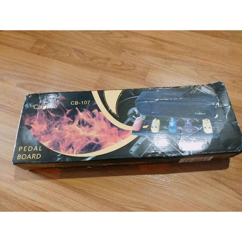 pedal board CALINE CB107 อลูมิเนียมบอร์ดขนาดยาวพิเศษ ขึ้นรูป พร้อมกระเป๋า สำหรับเอฟเฟ็คกีต้าร์ ...