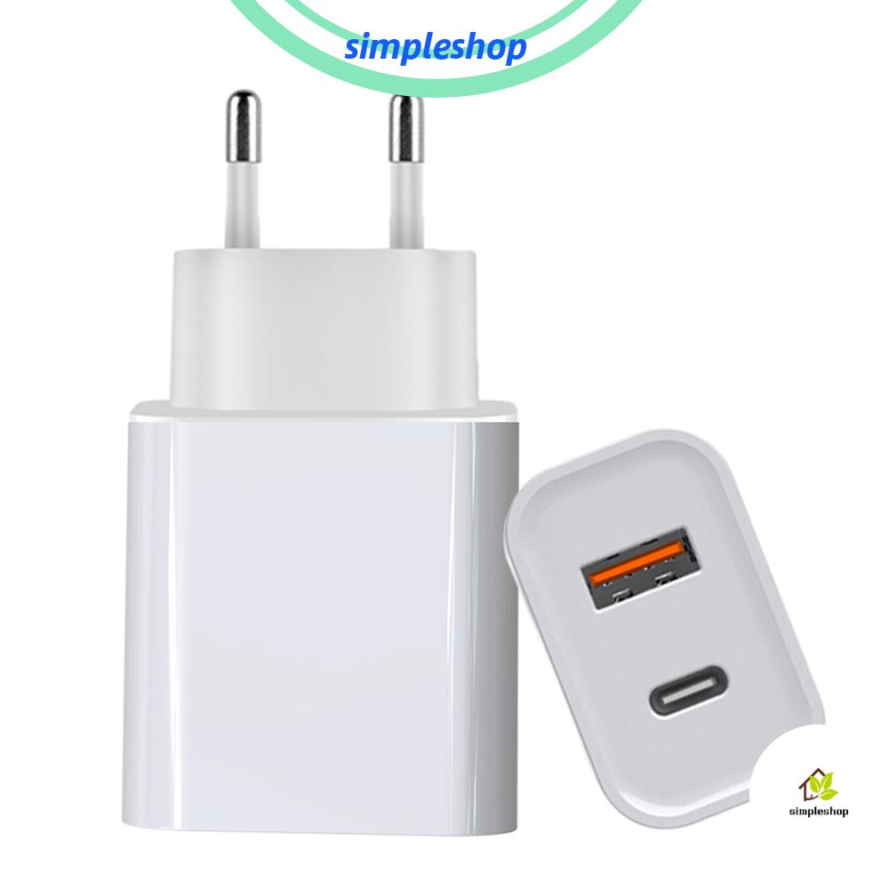 อะแดปเตอร์ชาร์จ Usb + Type C Dual Mobile Phone Qc 3 . 0 18 W ...