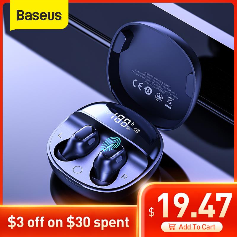 Baseus WM01 Plus Wireless Headphones TWS Bluetooth 5.0 Earphones Stereo ...