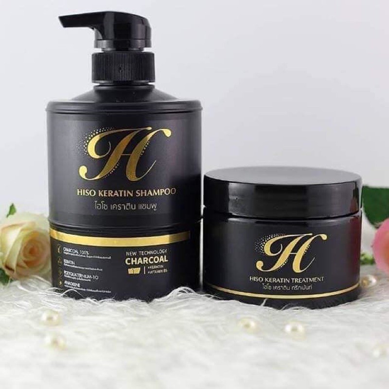 หมักผมHiso Keratin Treatment ไฮโซเคราติน แชมพู&ทรีทเม้นท์ (เพิ่มปริมาณ300ml.) | Shopee Thailand