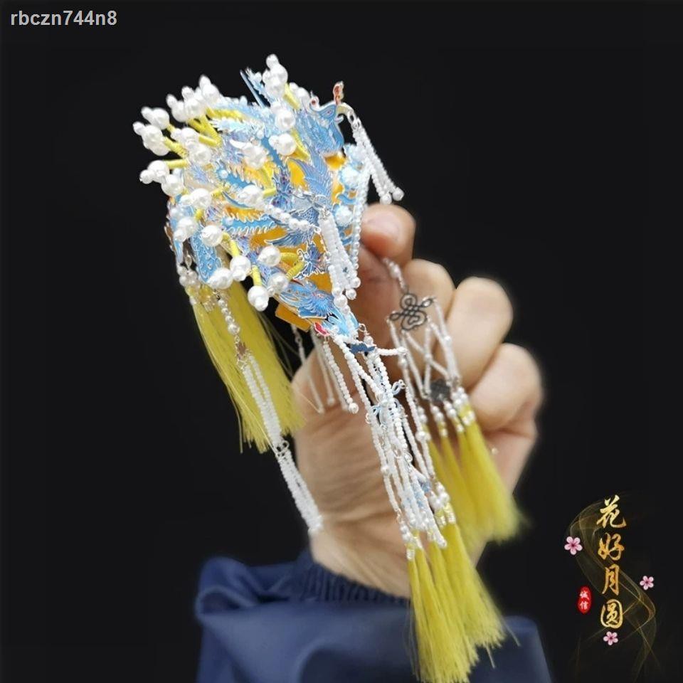 เครื่องประดับ【Lowes price】 Mini Phoenix Crest diy หมวกงิ้วปักกิ่งทำด้วย ...