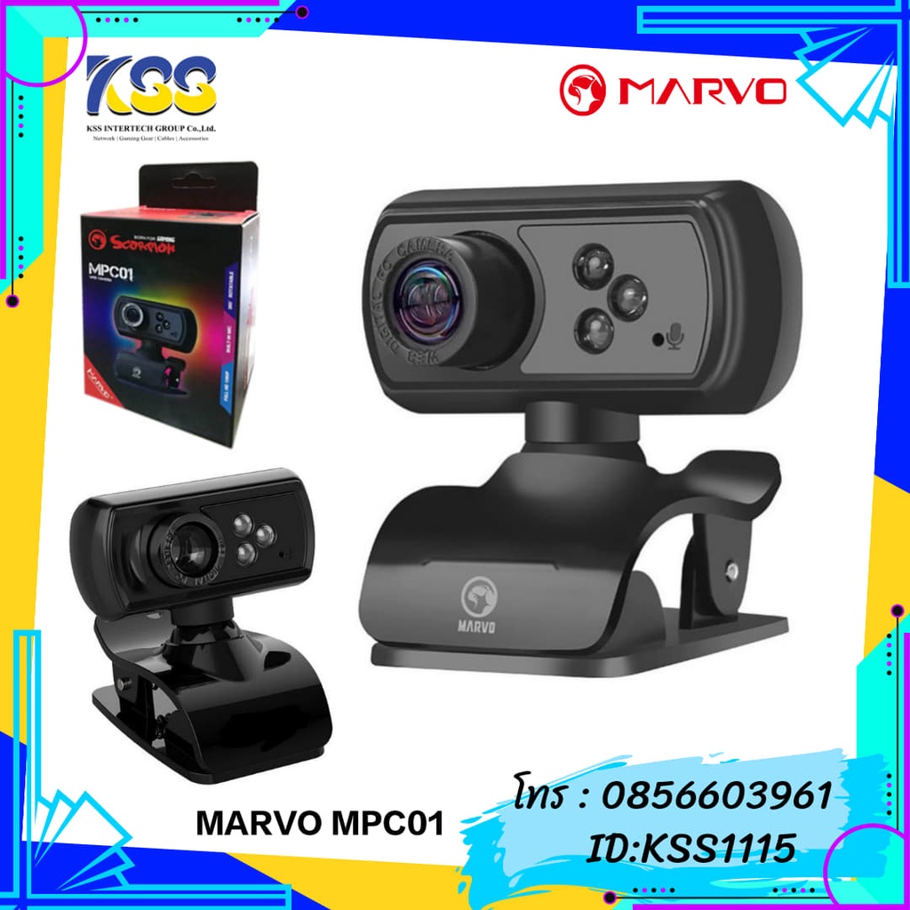 MARVO MPC01 WEBCAM 1080p LED Light - kss_t1115 - ThaiPick