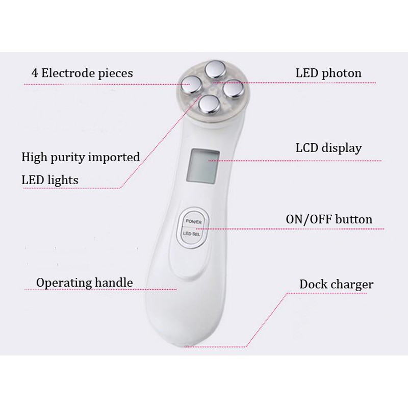 Facial Skin Mesoporation RF EMS LED Beauty Care Device OyRm- - t4bjz2kvi8 - ThaiPick