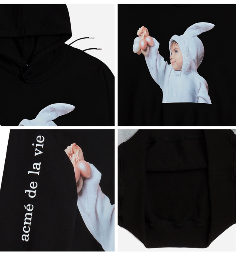 ADLV Thickened Bunny Boy Sweatshirt Long Sleeve Hoodie - xinyuefs.th ...