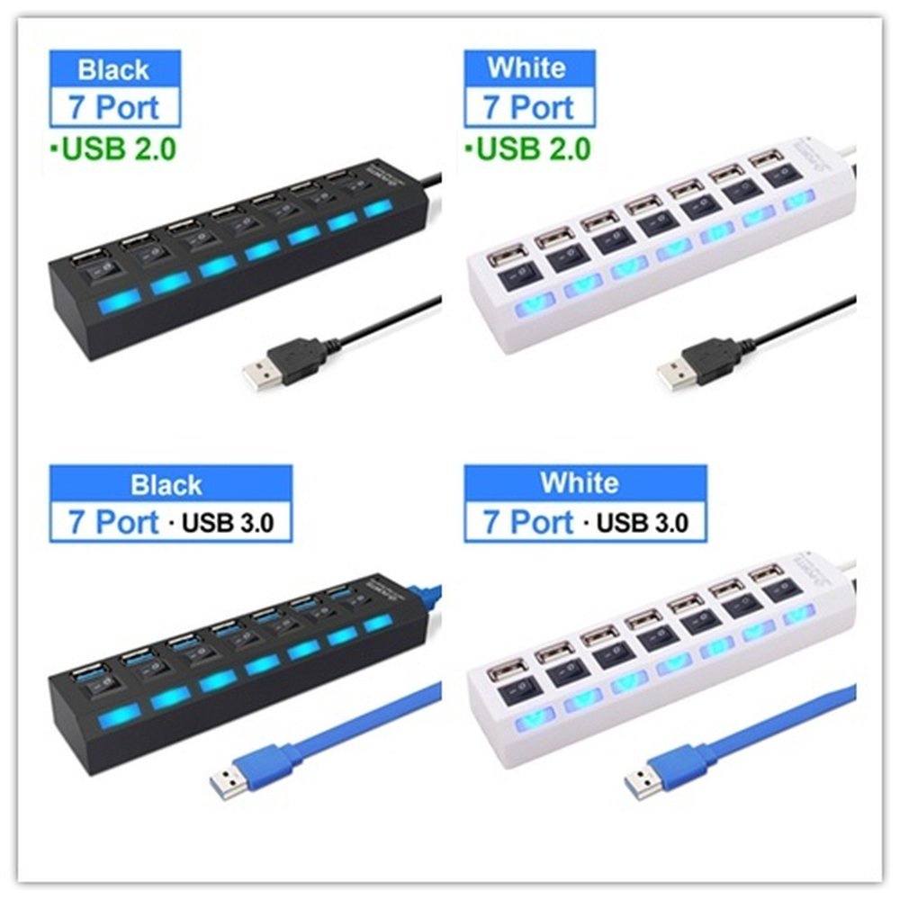 ஐOrico 10 Port USB 3.0 Hub 30W Power Adapter and 3.3 Feet P10-U3คุณภาพ ...
