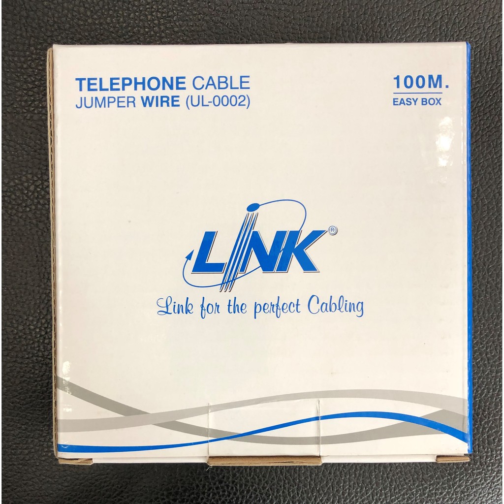 Link UL-0002 Jumper wire cable (100m/box) 2C 24awg ขาว-แดง - tarinv - ThaiPick