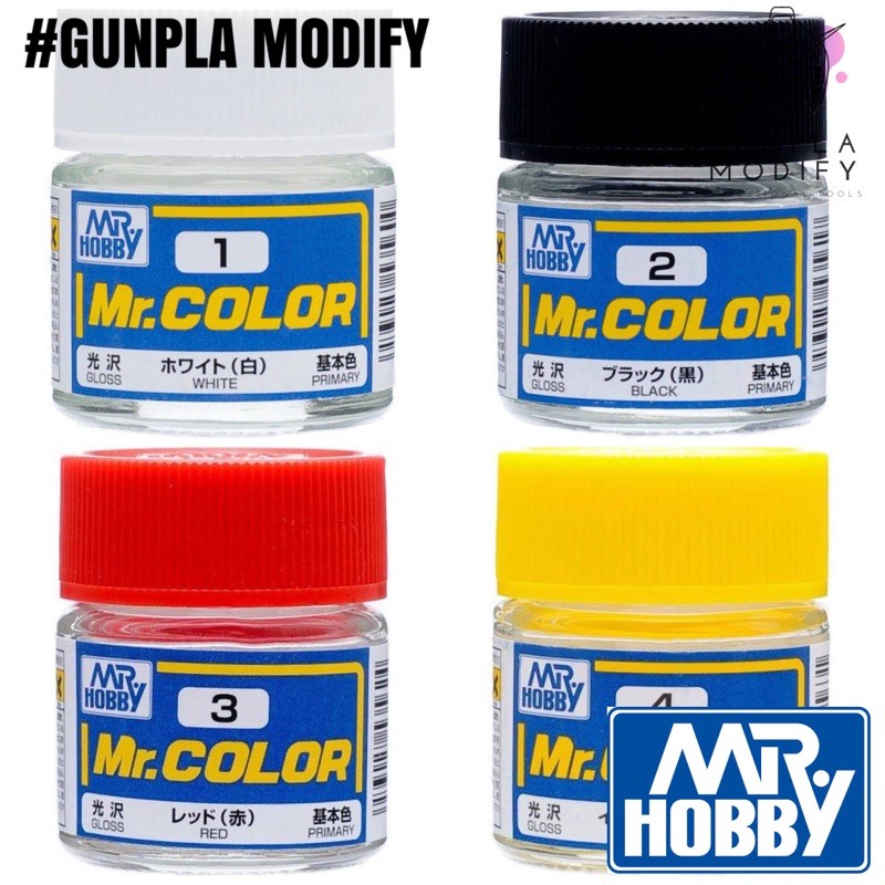 MR.COLOR สีสูตรแลคเกอร์ Lacquer 10 ml เบอร์ 1-4 - gunplamodify - ThaiPick