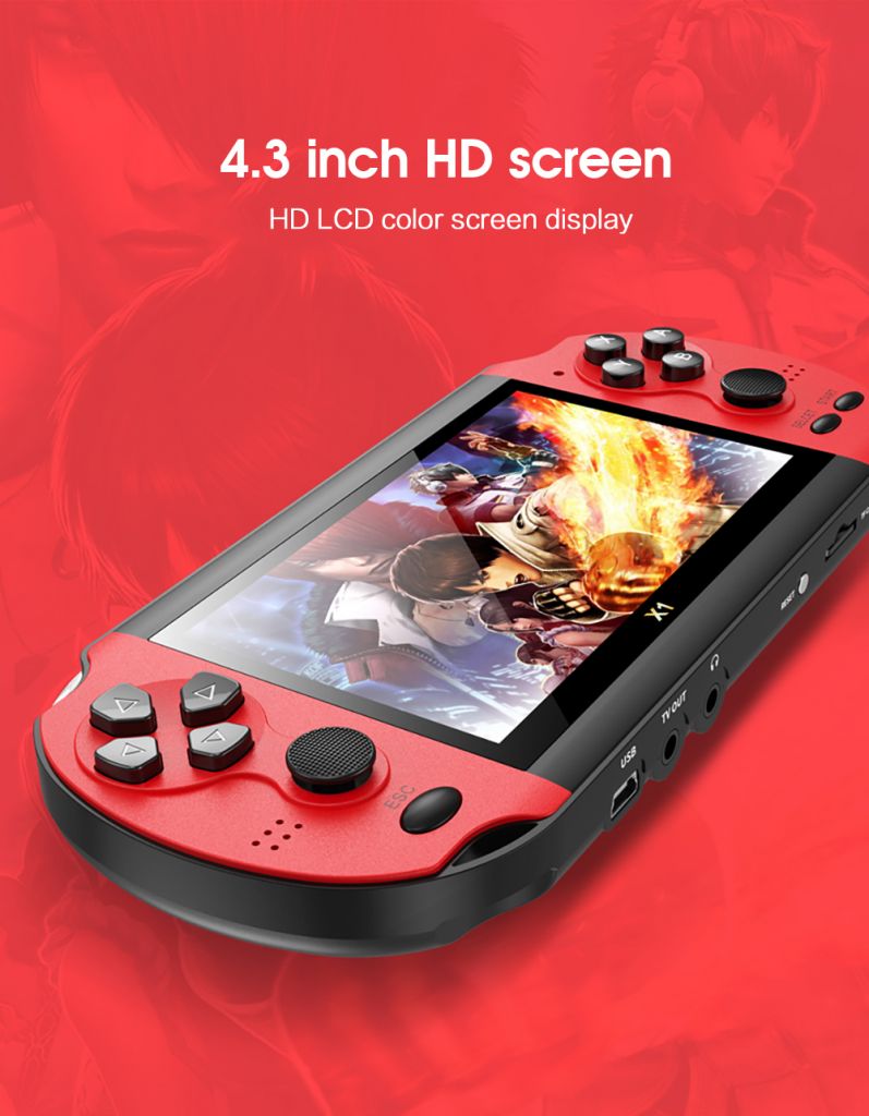 เครื่องเล่นเกม Nintendo：【Ready Stock】 X1 4.3inch Game Console Nostalgic ...