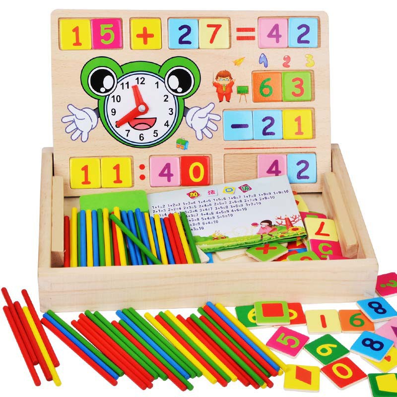 Early Math Educational Wooden Toy 1-100 Digit Cognitive 10*10 ...