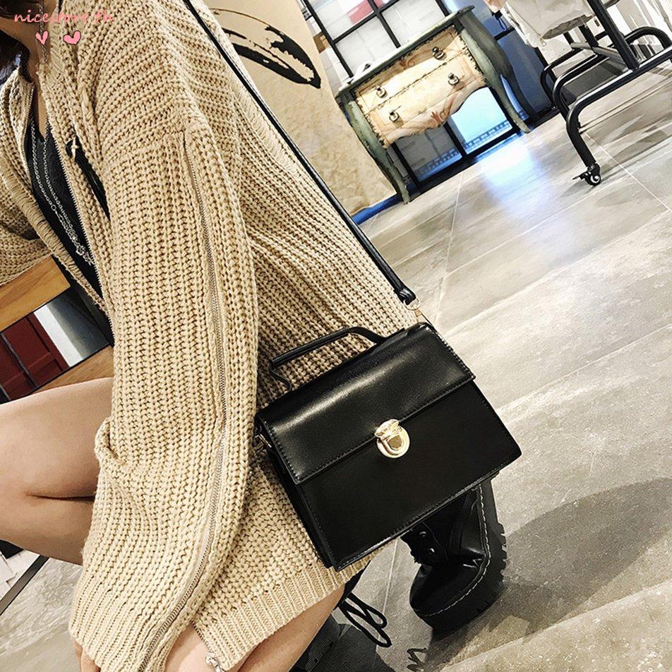 Casual Retro Matte Shoulder Strap Shoulder Slung Small Square Bag ...
