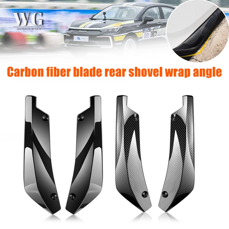 WPGY Car Universal Rear Corner Carbon Fiber Rear Corner Rear Spoiler ...