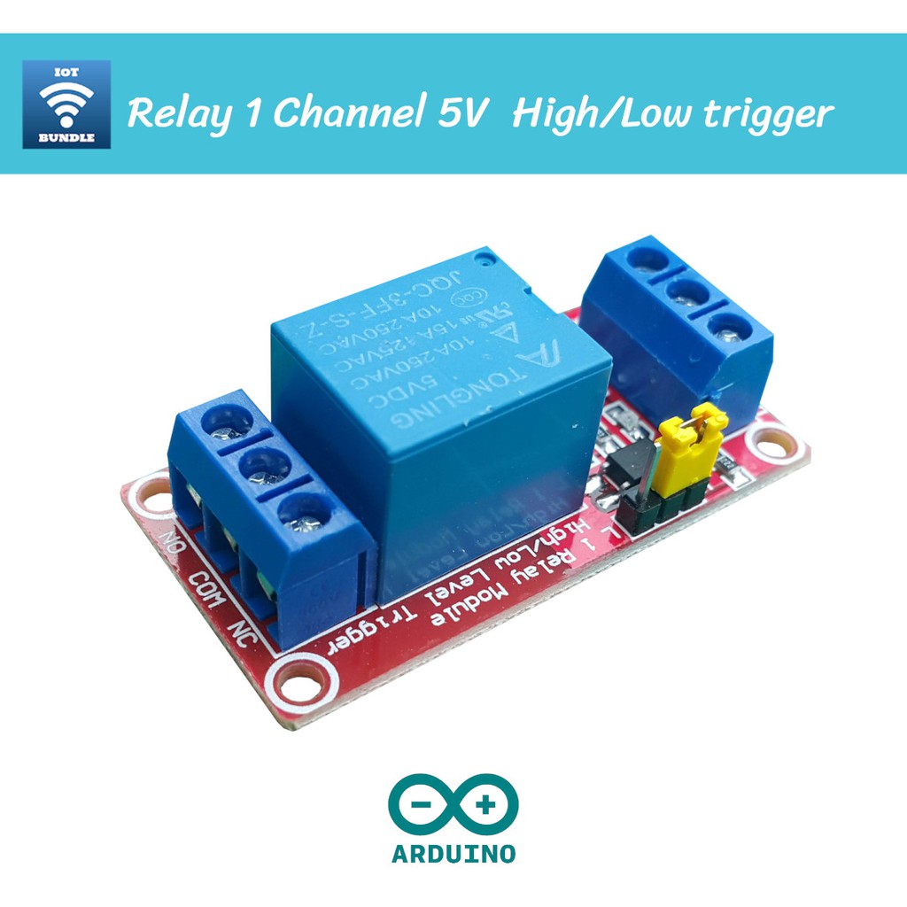 Relay Module 1 Channel 5V High/Low level trigger | โมดูลรีเลย์ 1 ช่อง 5V สามารถเลือก Active High ...