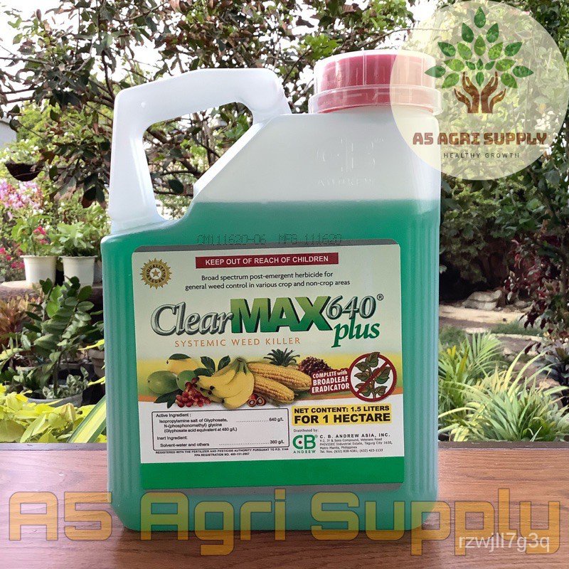 ClearMax 640 Plus Herbicide 1.5 Liter Systemic Weed Killer Clear Max ...