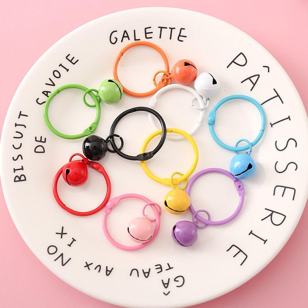 BRUCE Creative Color Small Bell Key Ring Multi Colors Jewelry ...