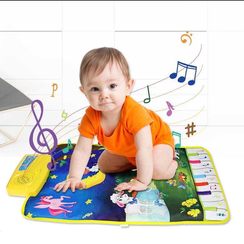 Night Animals Baby Touch Musical Play Mat Piano With Animals Sound Toys ...