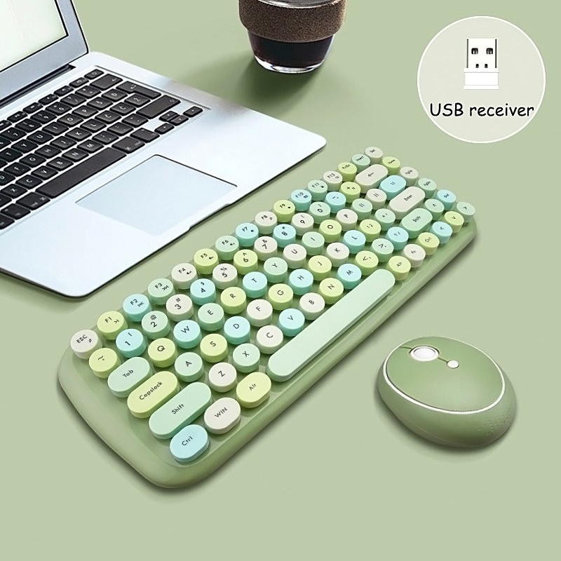 wireless keyboard and mouse set 2.4g multifunctional laptop computer ...