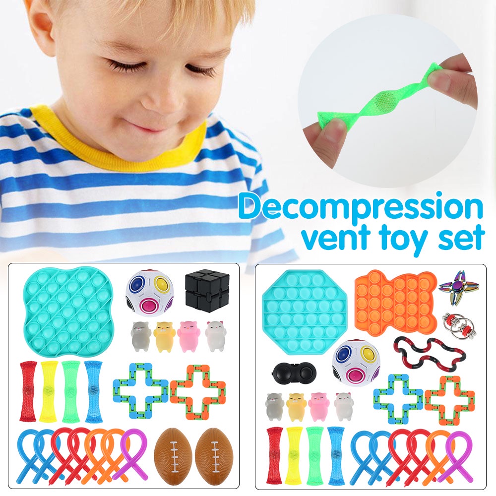 IN Stock2223 Pcs Set Fidget Sensory Toy Stress Relief Toys For Kids ...