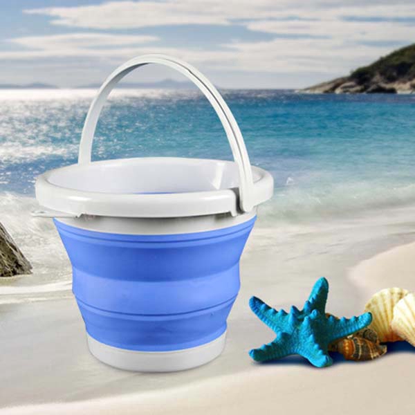 Portable Folding Bucket Foldable Basin Tourism Outdoor Folding Bucket ...