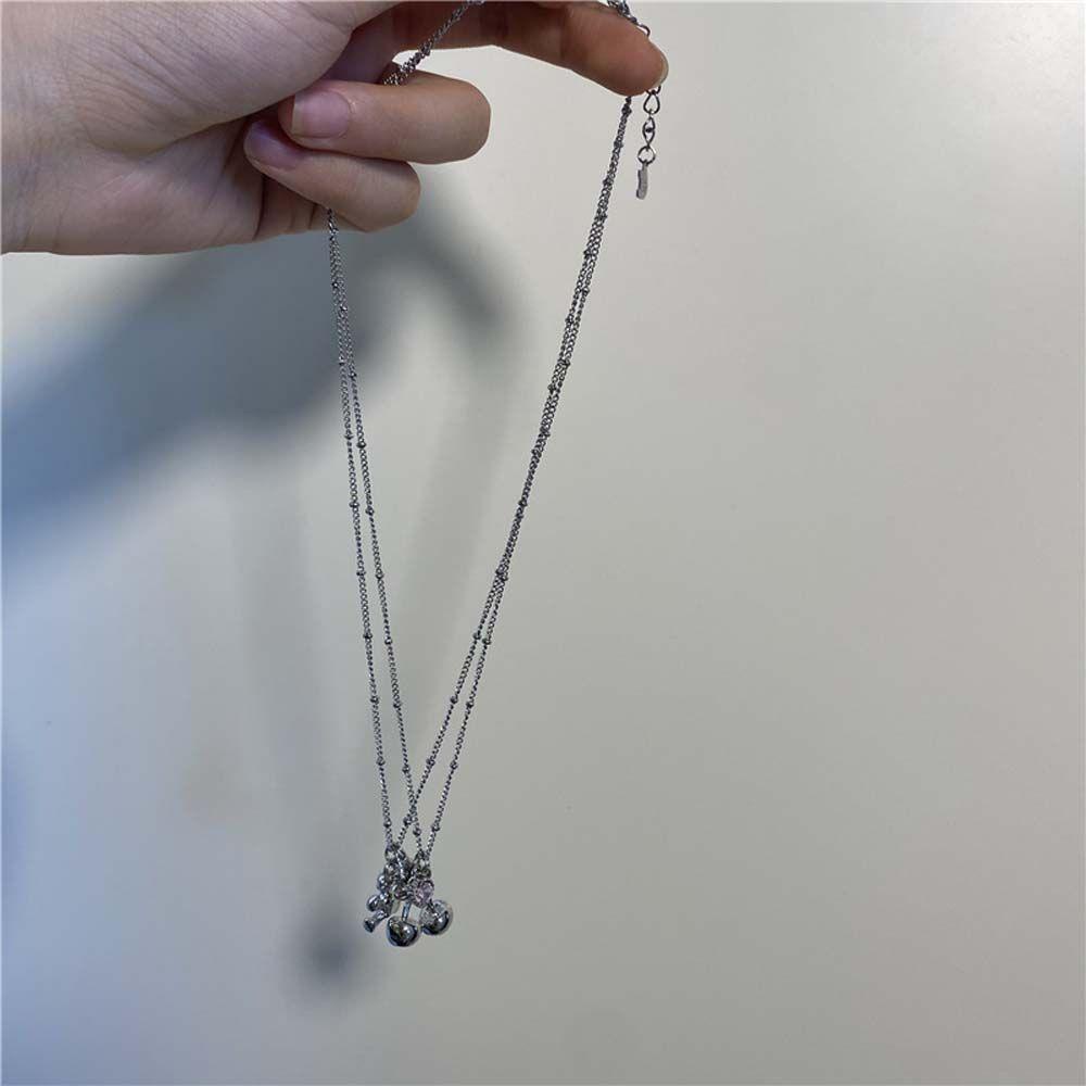 AUGUSTUS Cute Bear Necklace Sweet Fashion Jewelry Women Clavicle Chain ...