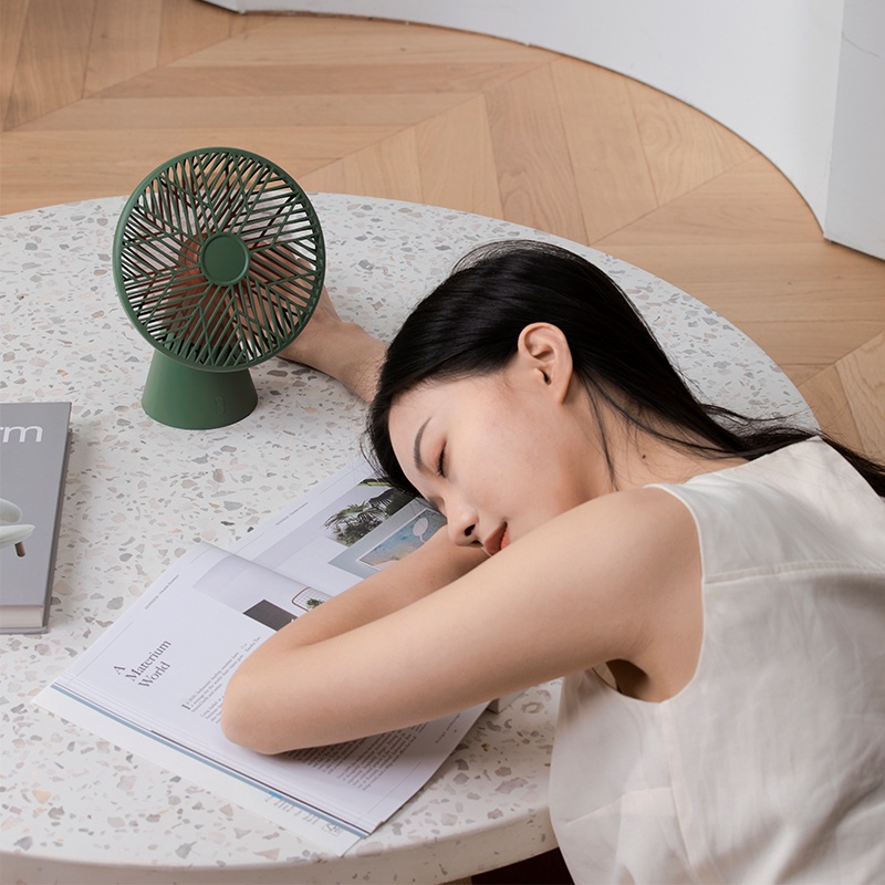 New Xiaomi Desktop Fan Rainforest Version Mini Rechargeable Long ...