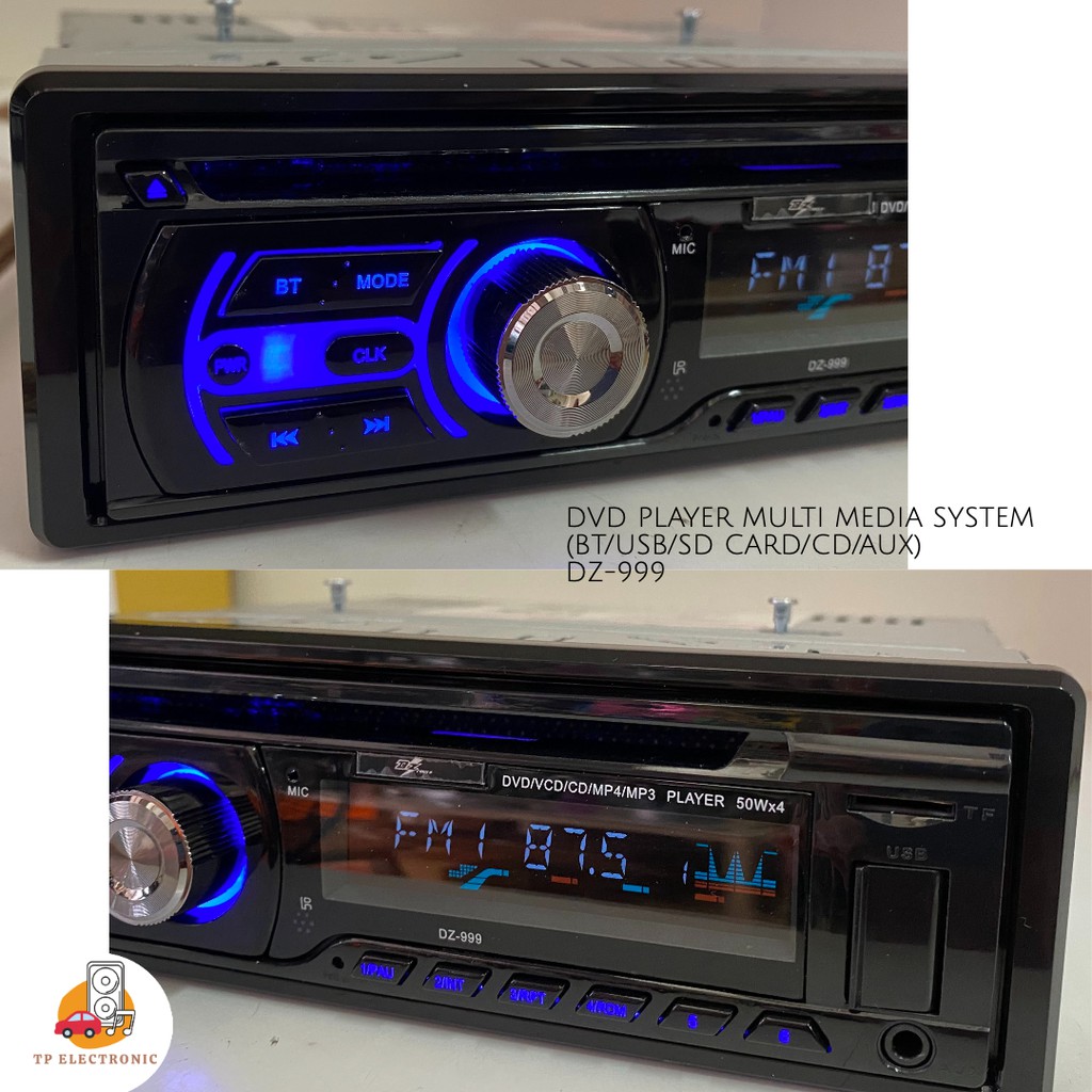 (1ตัว) วิทยุ DVD DZ-999 เล่นCD VCD MP3 DVD เสียบUSB AUX IN SD CARD รับ ...