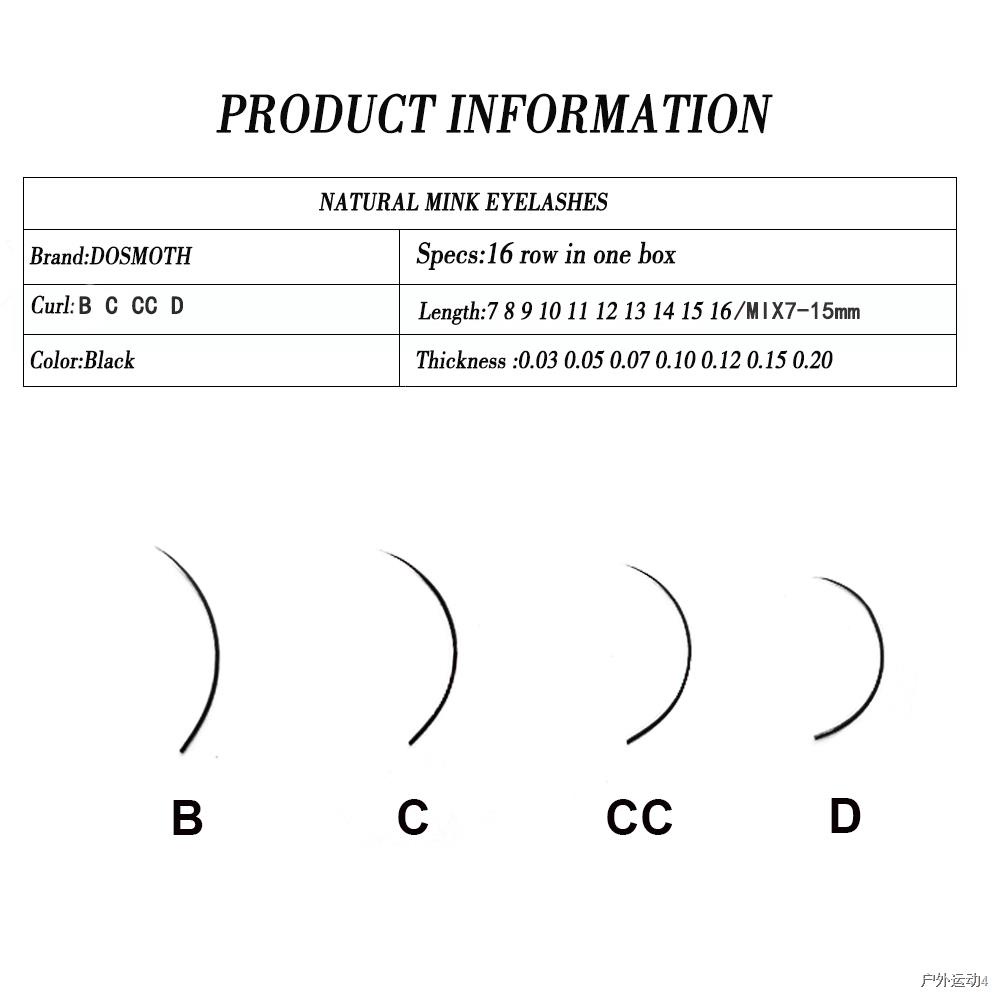 10 trays 16rows/case 7-16mm mink eyelash extensions supples False fake ...