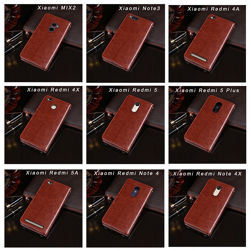เคสฝาพับคสฝาพับหนัง Xiaomi Mi Redmi 5S 5X 5 4 Mix 2 Note 7 9 10 10X 3 7A 4A 4X 5 4 4G 4x 5 5G A3 ...