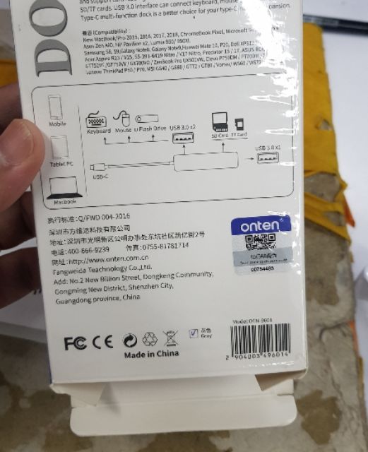 Onten 5in1 type-c เป็น port usb และ การ์ดรีดเดอร์ด้วย OTN-9601 ...
