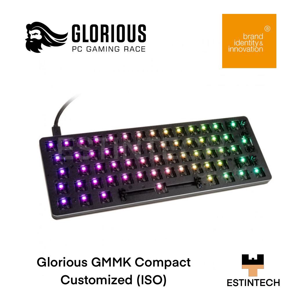 Glorious GMMK Compact Mechanical Keyboard PreBuilt (US)(Brown SW ...