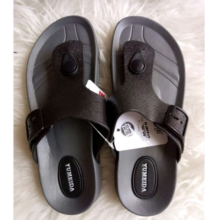 Yumeida- รองเท้าแตะ JEPIT ยาง ลําลอง สําหรับผู้ชาย ผู้ใหญ่ ใส่ในบ้าน ...