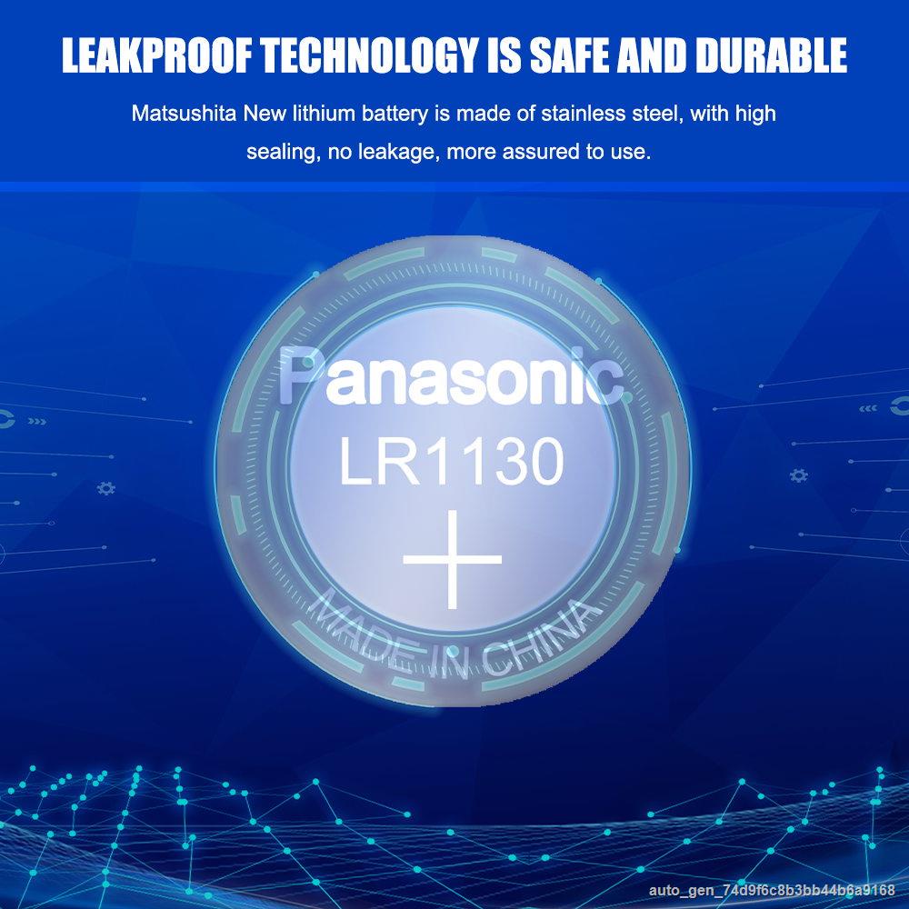 10pcs Panasonic 189 Lr1130 Ag10 Sr1130 389 V10ga Lr54 Sr54 1.5v Alkaline Battery For Thermometer ...