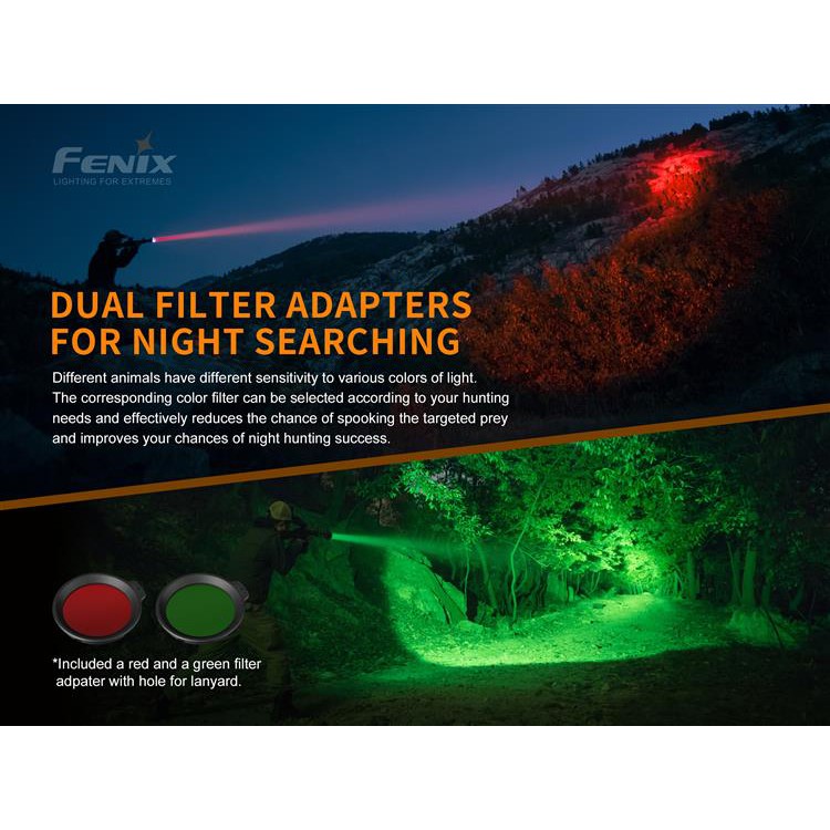 ไฟฉาย Fenix HT18 Long Rang With Filter Red x 1 Filter Green x 1 สินค้า ...