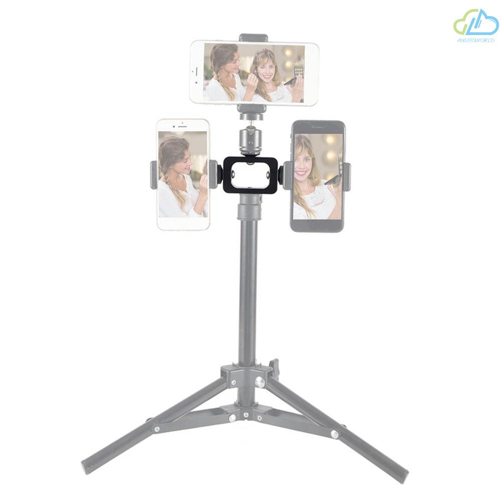 [AUD] Metal 3-Phone Live Streaming Stand Extension Bracket Stand with 1 ...