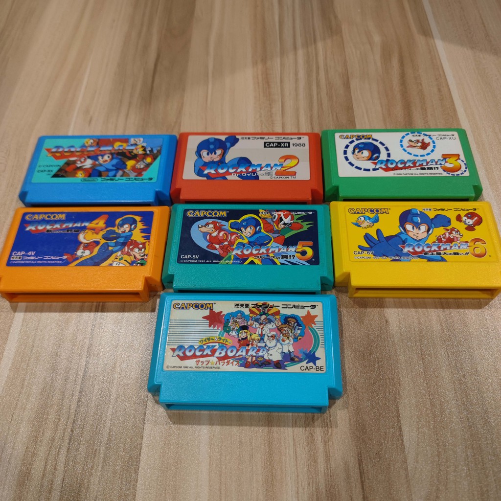 เกม Rockman 1-6 และ Rockboard Famicom / Family Computer / FC / NES ร็อค ...