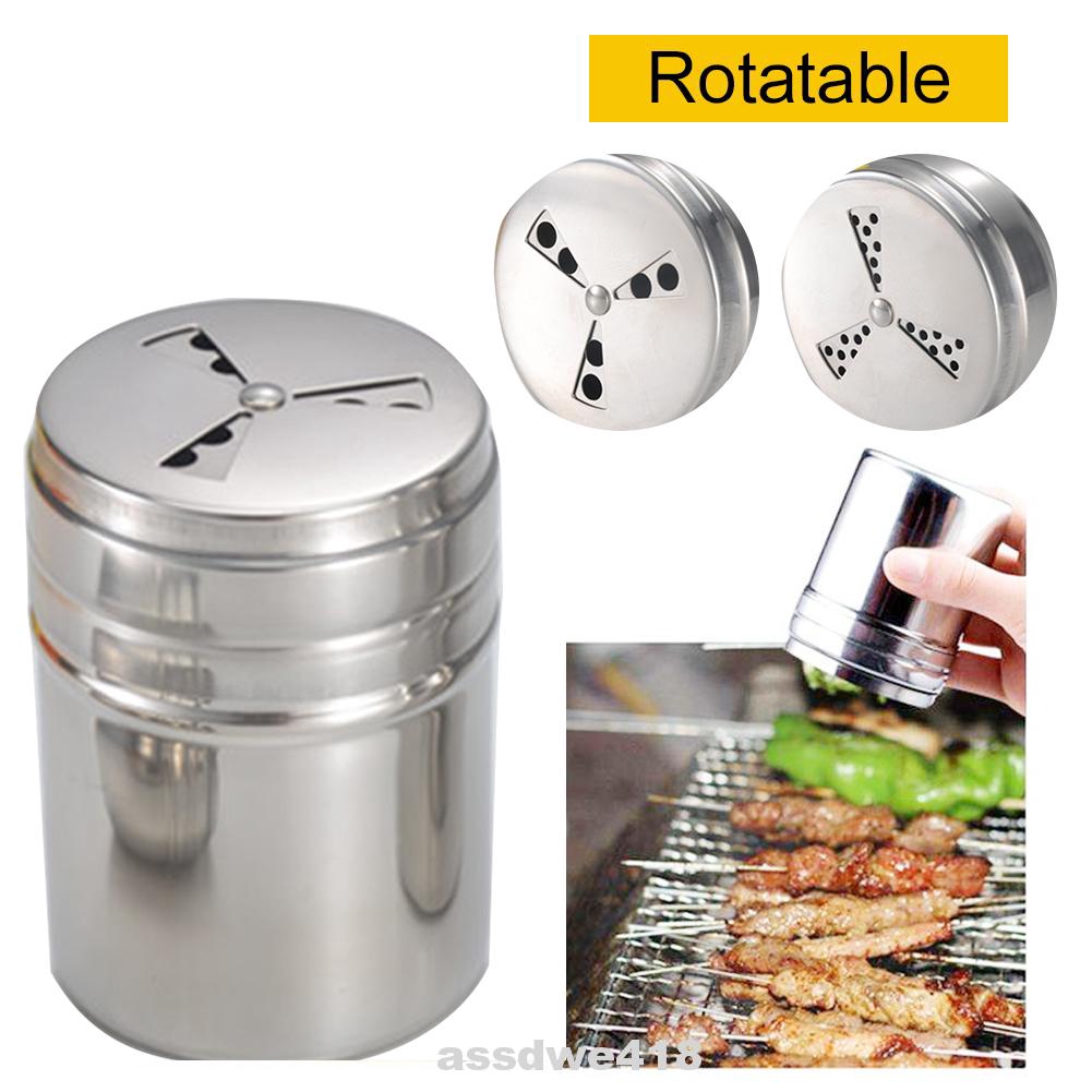 Shaker Stainless Steel Seasoning Barbecue Storage Can Flour Spice ...