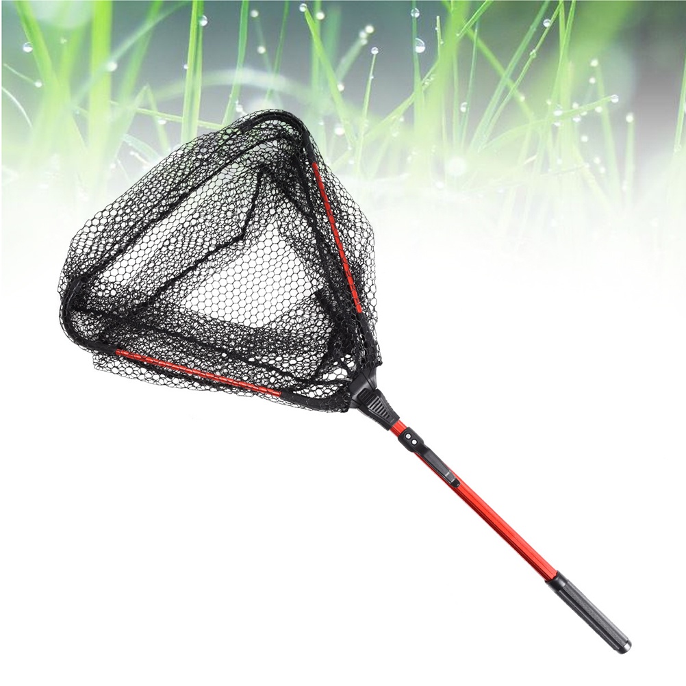 Landing Net Fishing Net Foldable Fishing Net Telescopic Pole Handle ...