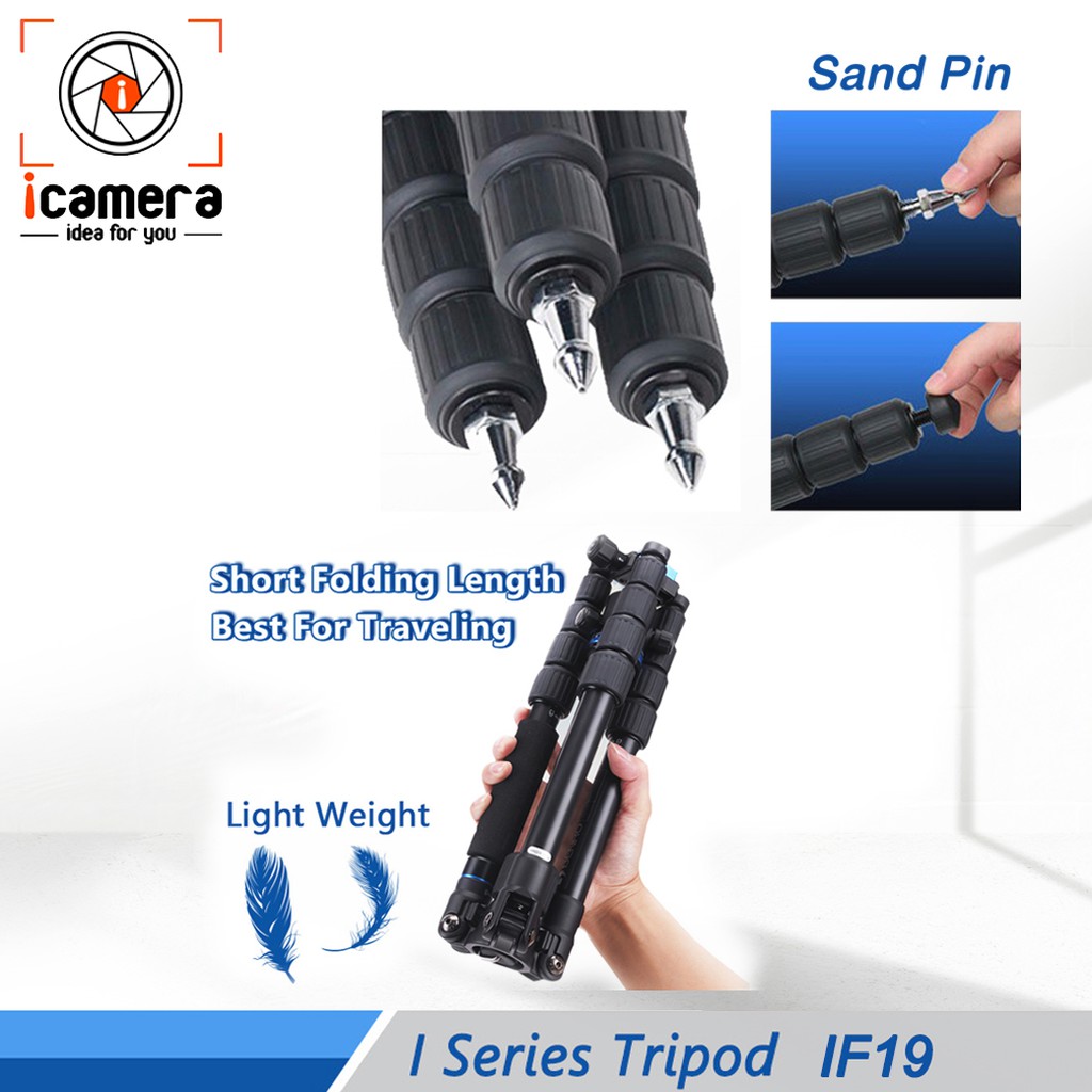 Benro Tripod IF19 ขาตั้งกล้อง อเนกประสงค์ Monopod กลับหัวได้ - icamera_gadgets - ThaiPick