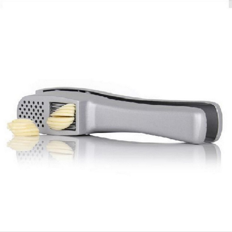 กระเทียมSilver Garlic ress Slicer 2 In 1 Multifunctional Garlic Ginger ...