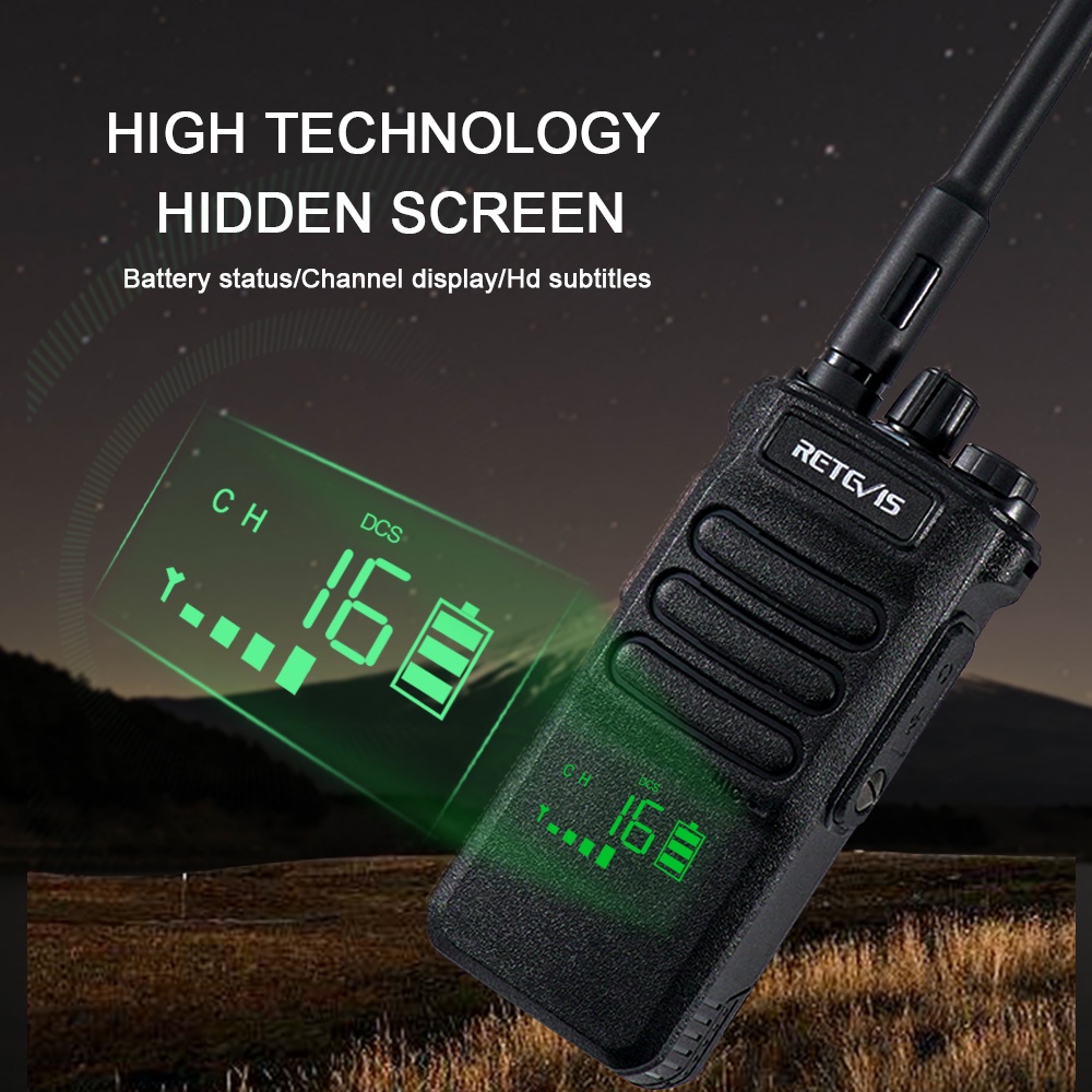 10W Retevis Walkie Talkie Long Range RT86 Walkie-talkies 1 2 pcs Two ...