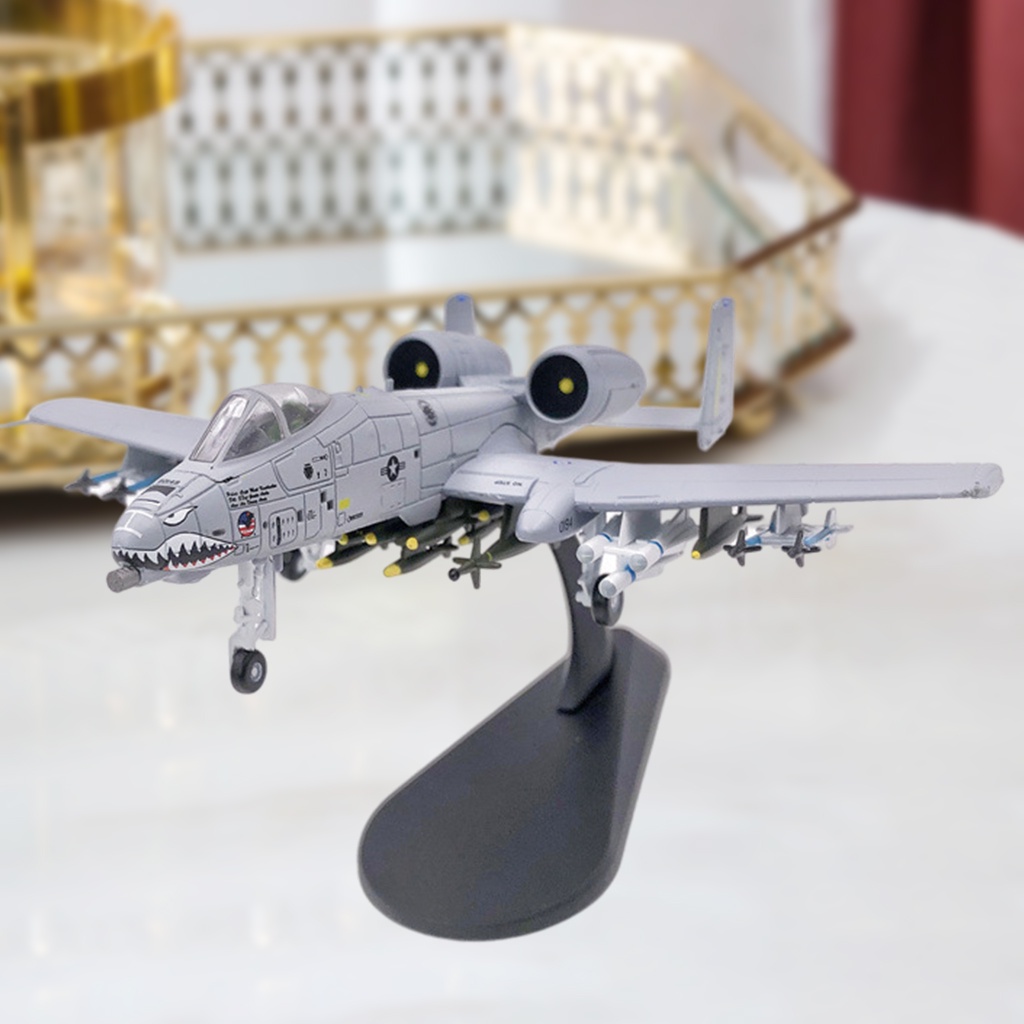 โมเดลเครื่องบิน 1:100 Scale Diecast Realistic America A10 Attack Plane ...